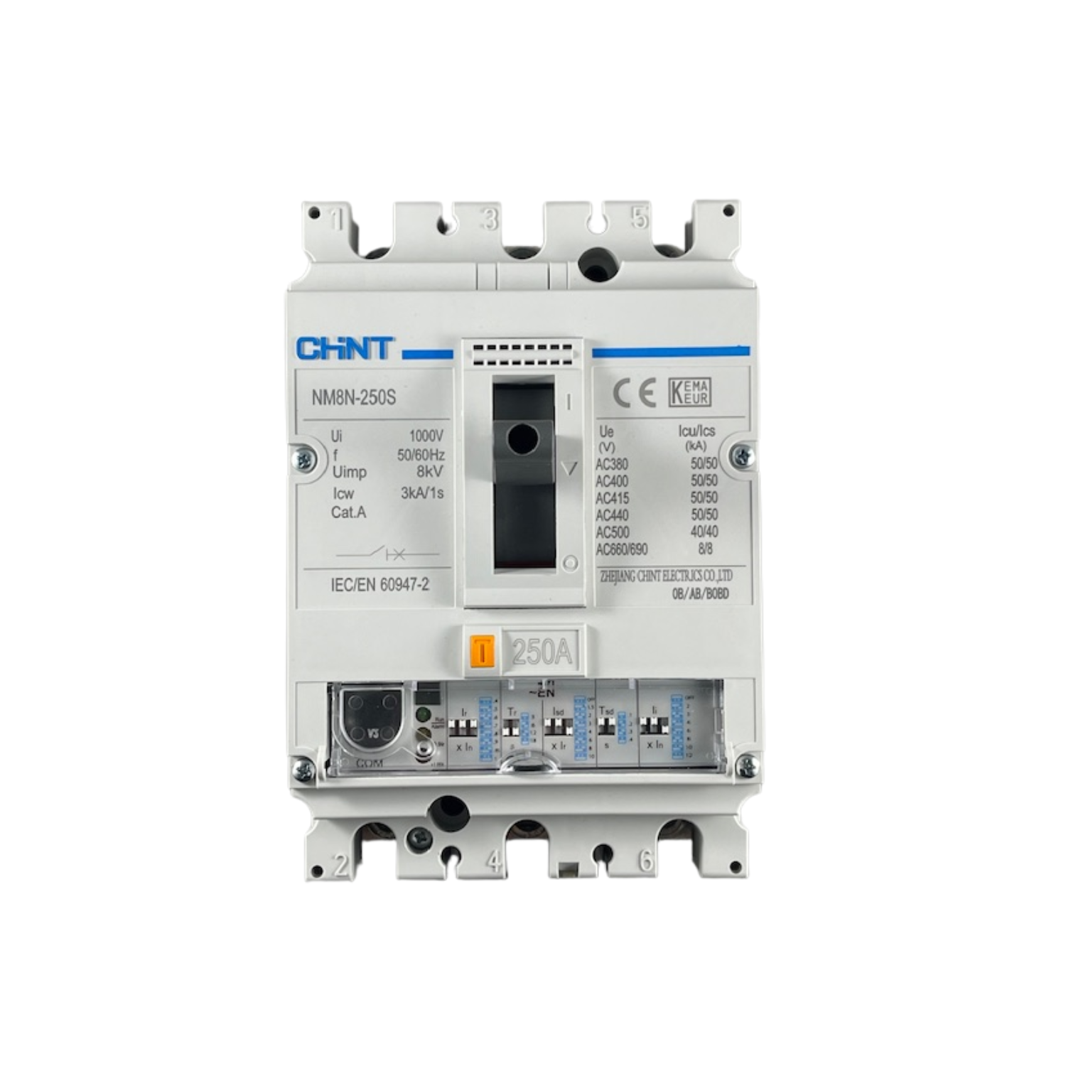 CHINT NM8N-250 MCCB 250A (100A-250A) 3 POLE 50kA BASIC ELECTRONIC PD