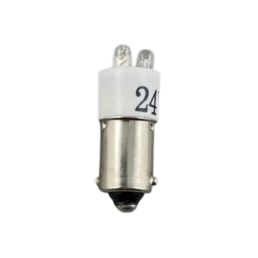 ASI LAMP BA9S GLOBE LED 24VAC/DC 3 CLUSTER WHITE