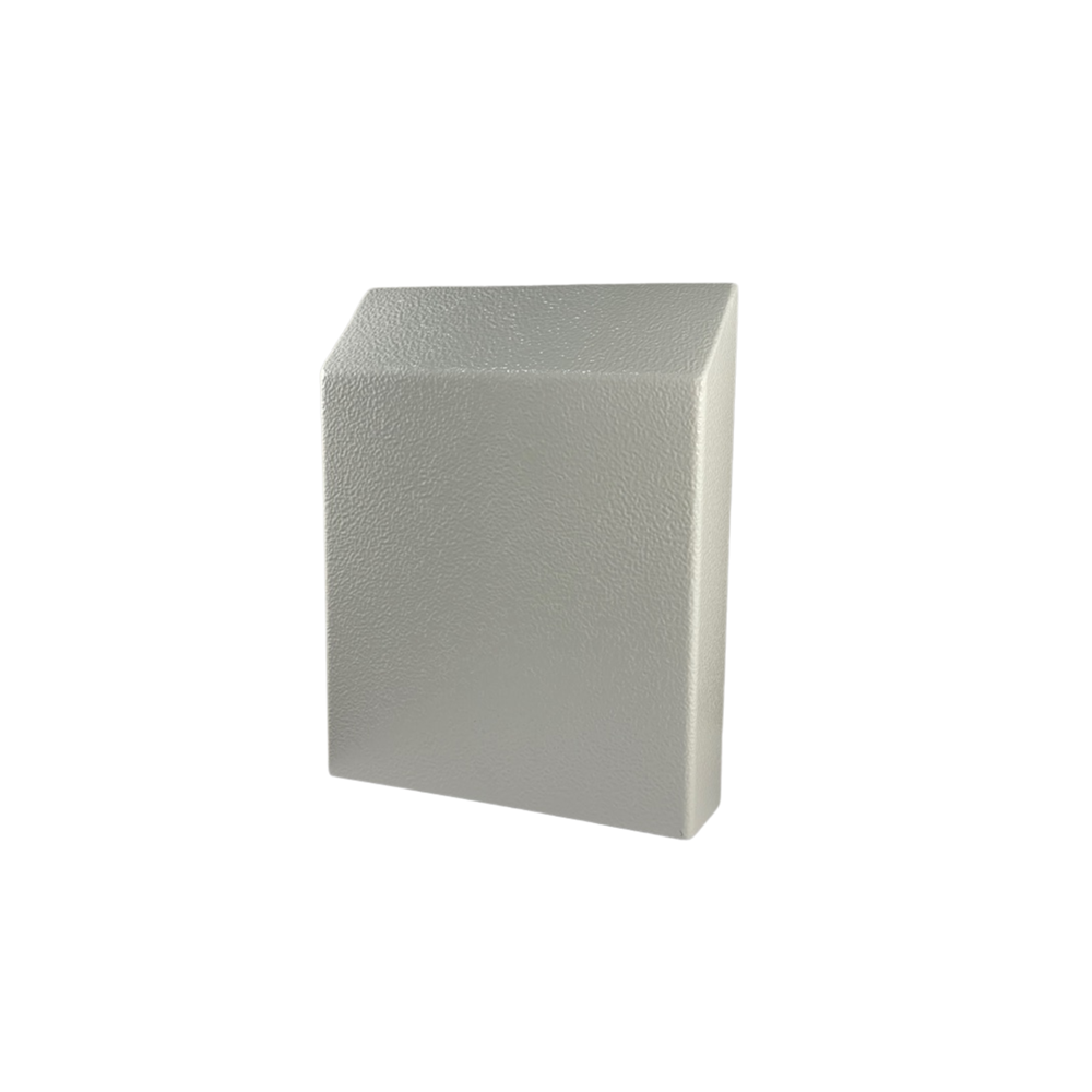 CVS MILD STEEL GREY EXTERNAL VENT HOOD H188xW150xD40 FITS 120X120 FAN